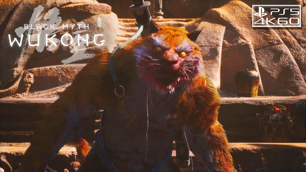 Black Myth Wukong Tiger Vanguard Boss Fight PS5 (4K 60FPS) No ...