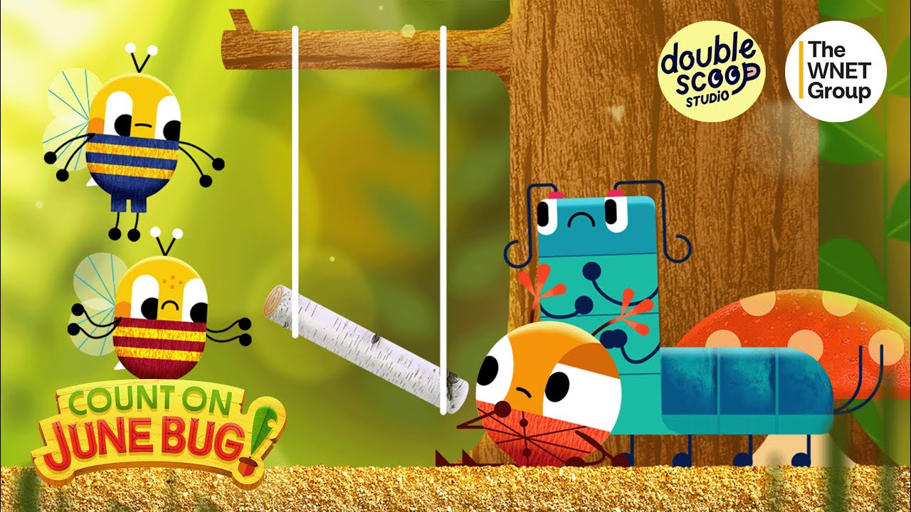 Spider Silk Swing 🕸 | Count On June Bug! | New Kids Math Series! - YouTube