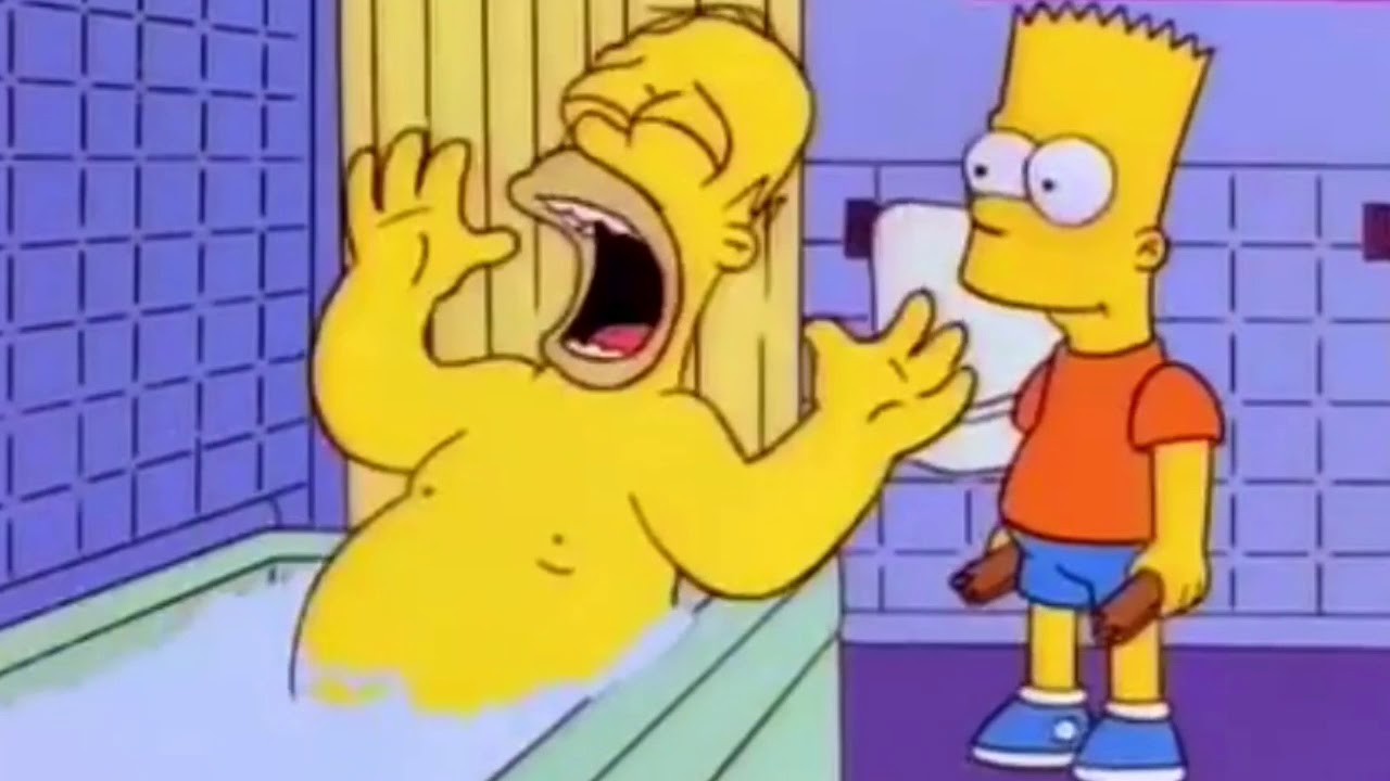 Homer Gets Hit By A Chair. - YouTube