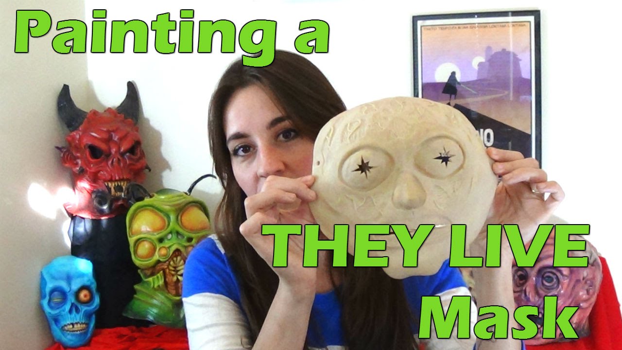 Painting a "They Live" Mask - YouTube