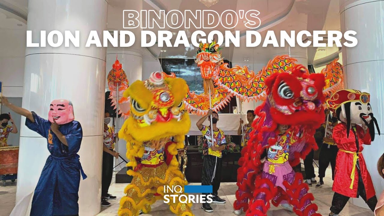 Underneath the colorful costumes of Binondo's lion and dragon dancers ...