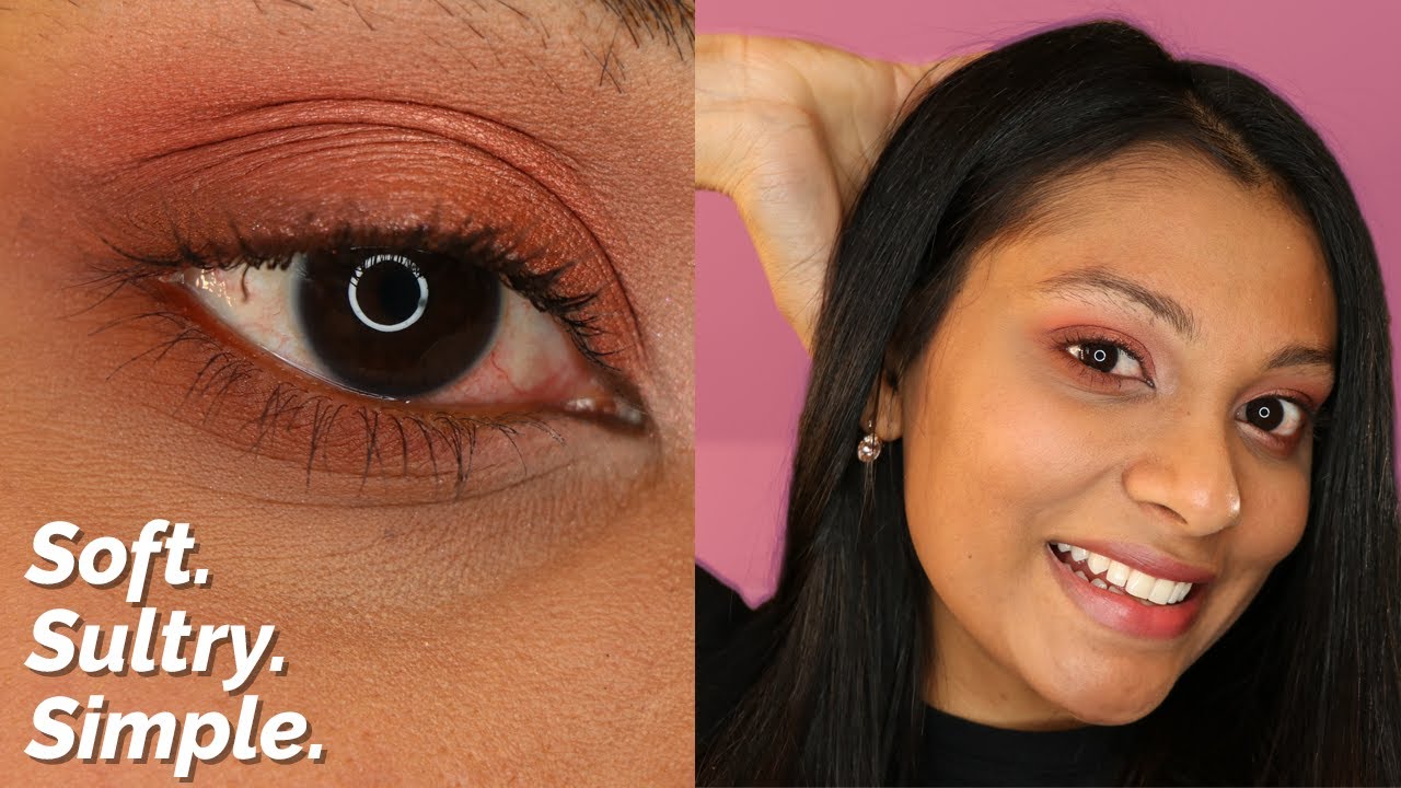 Simple Sultry Eye Makeup Tutorial | Huda Beauty Desert Dusk Palette - YouTube