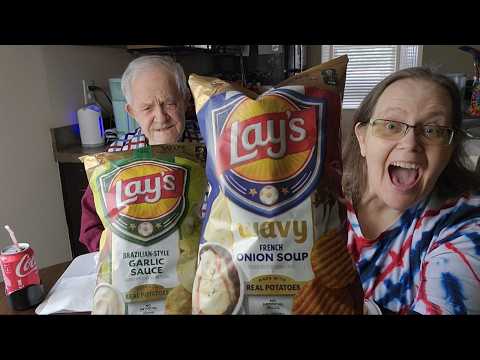 Lay's French Onion Soup and Garlic Sauce Chips Review