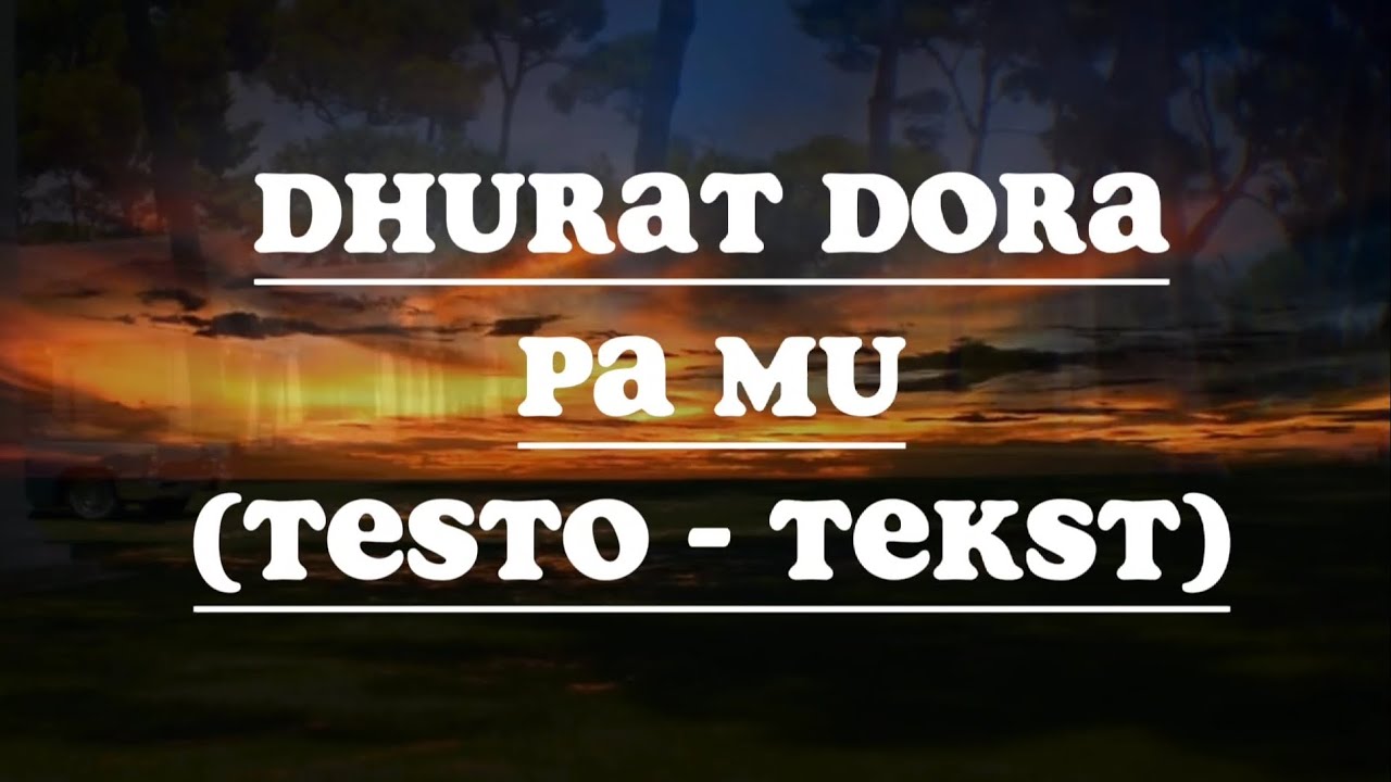 Dhurata Dora - PA MU (Testo - Tekst) - YouTube
