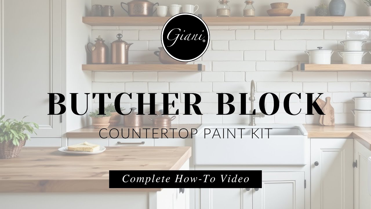 Giani® Butcher Block Countertop Paint Kit With Epoxy Resin Topcoat ...