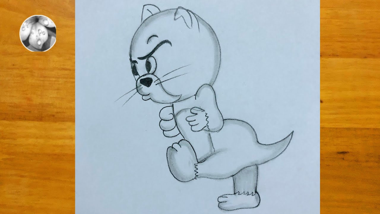 How to draw angry Jerry easy/step by step/ cartoondrawing - YouTube