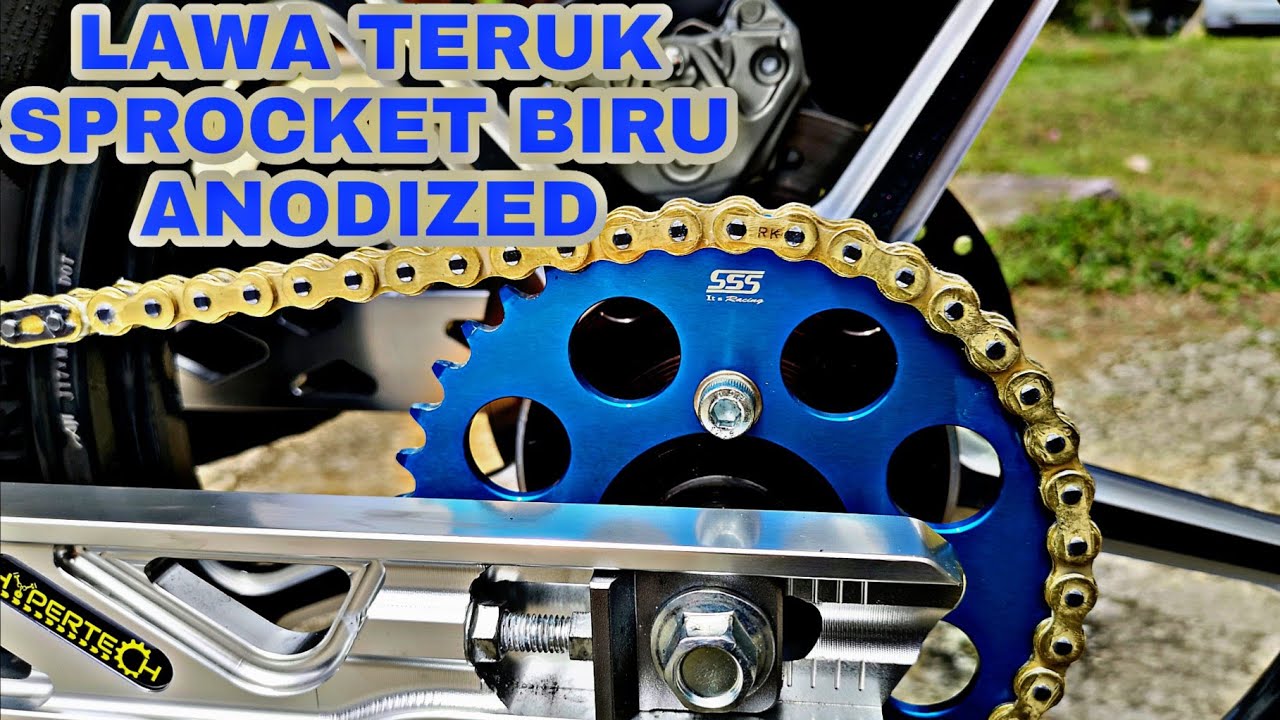 PASANG RANTAI RK JAPAN // SPROCKET ALOI BIRU // Y15ZR V2 - YouTube