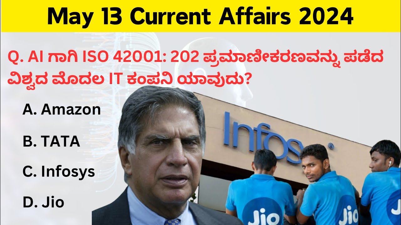 May 13 current affairs in kannada | Current affairs in kannada | May 2024 | Study Point Kannada ...
