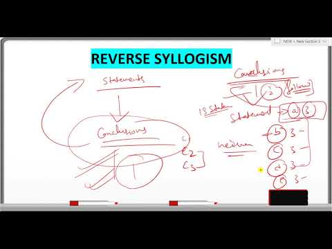 REVERSE SYLLOGISM | 100-50 METHOD | EASIEST METHOD | NO PEN REQUIRED | Part 5 (COMPLETE) - YouTube