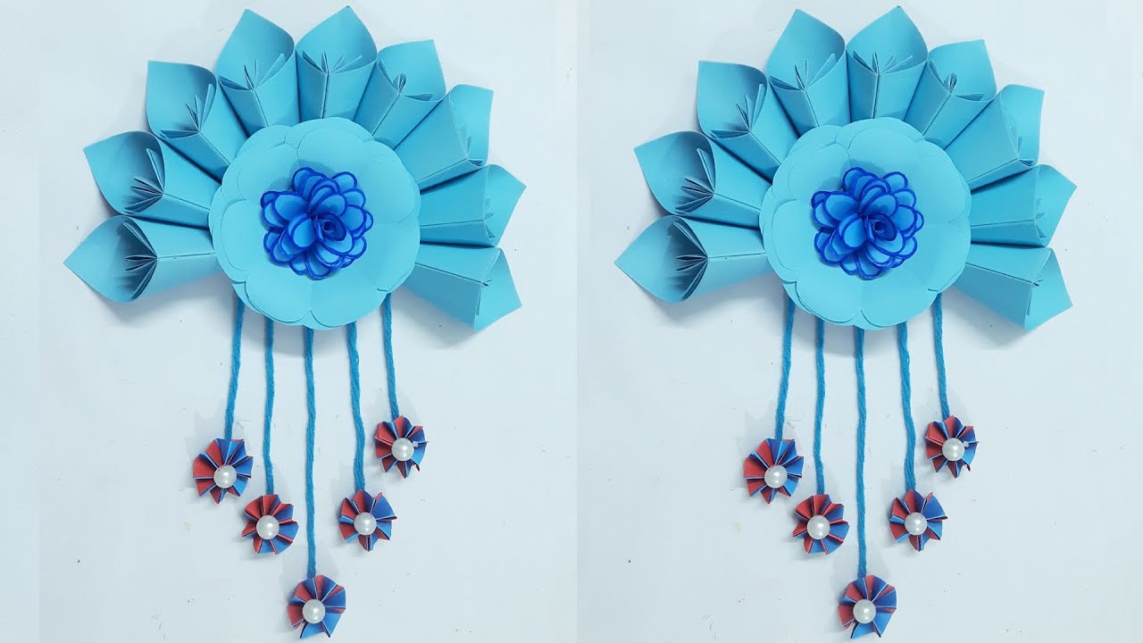 Make Origami Flower Wall Hanging | DIY Handmade Paper Flowers Wall ...