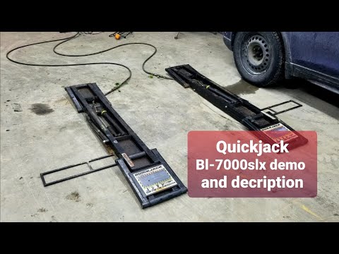 Quickjack BL-7000slx operation and usage demo - YouTube