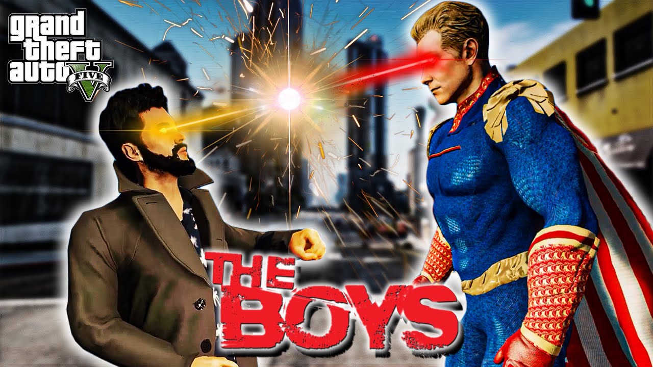 GTA 5 - Homelander VS Butcher Epic Fight | The Boys Season 3 Finale ...