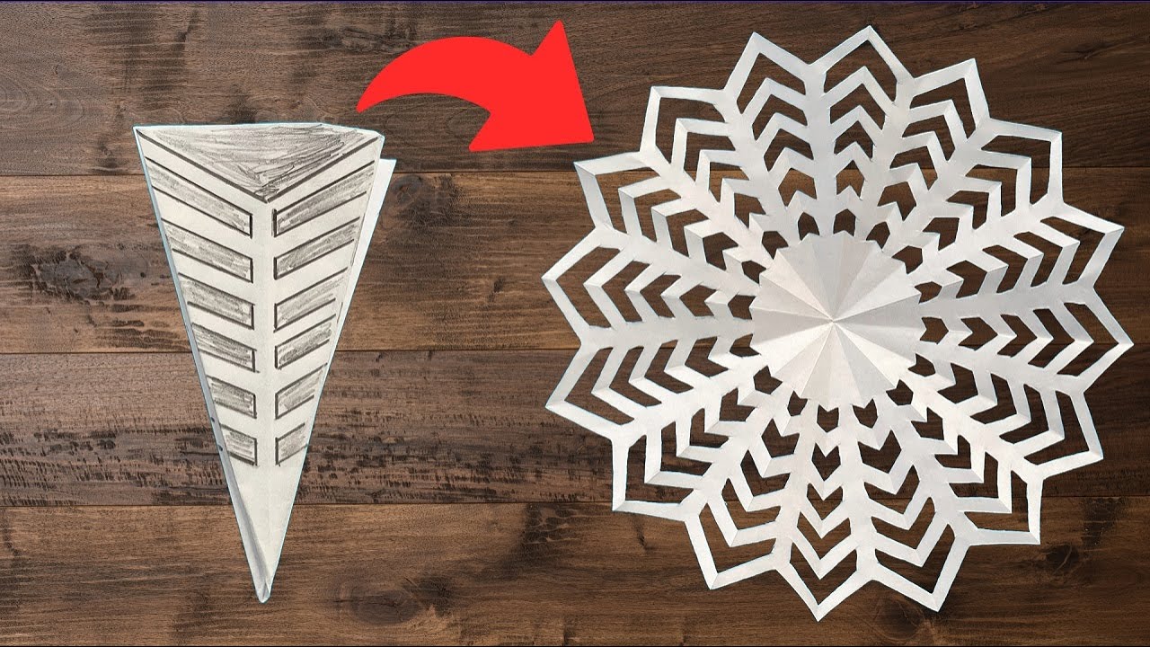 Kirigami Snowflake | How to Make a Paper Snowflake 3 | Christmas Decor ...