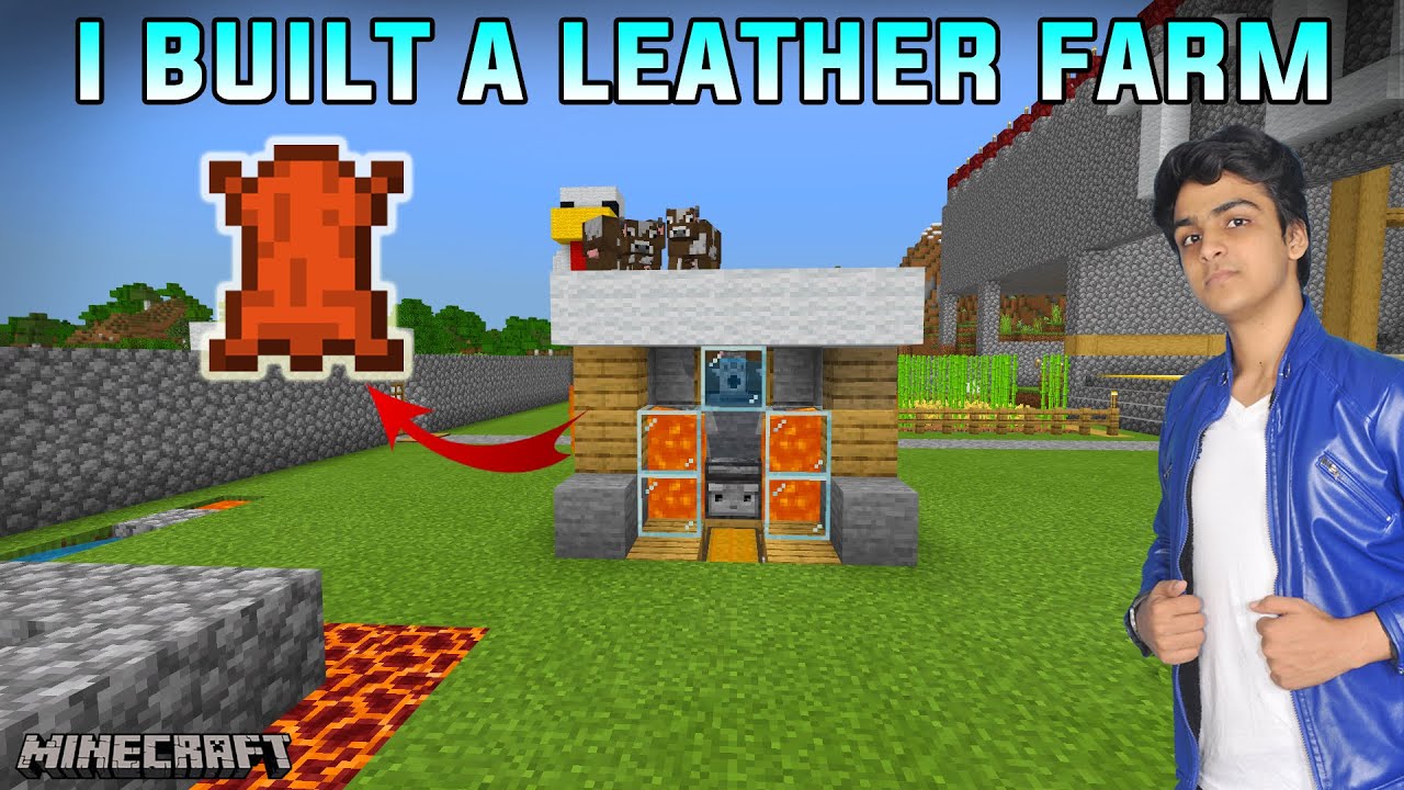 I BUILT AN AUTOMATIC LEATHER FARM | MINECRAFT TELUGU DOST GAMEPLAY #15 ...
