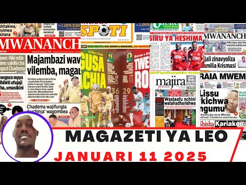 Magazeti ya leo Januari 11/2025 ijumamosi asubuhi/magazeti ya michezo ...