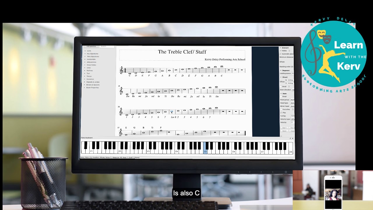 Music theory: The Treble Clef - YouTube