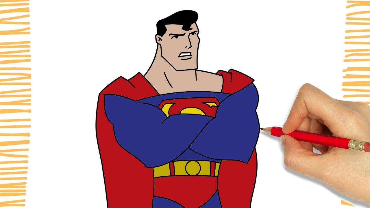 How to Draw SUPERMAN - Easy - YouTube