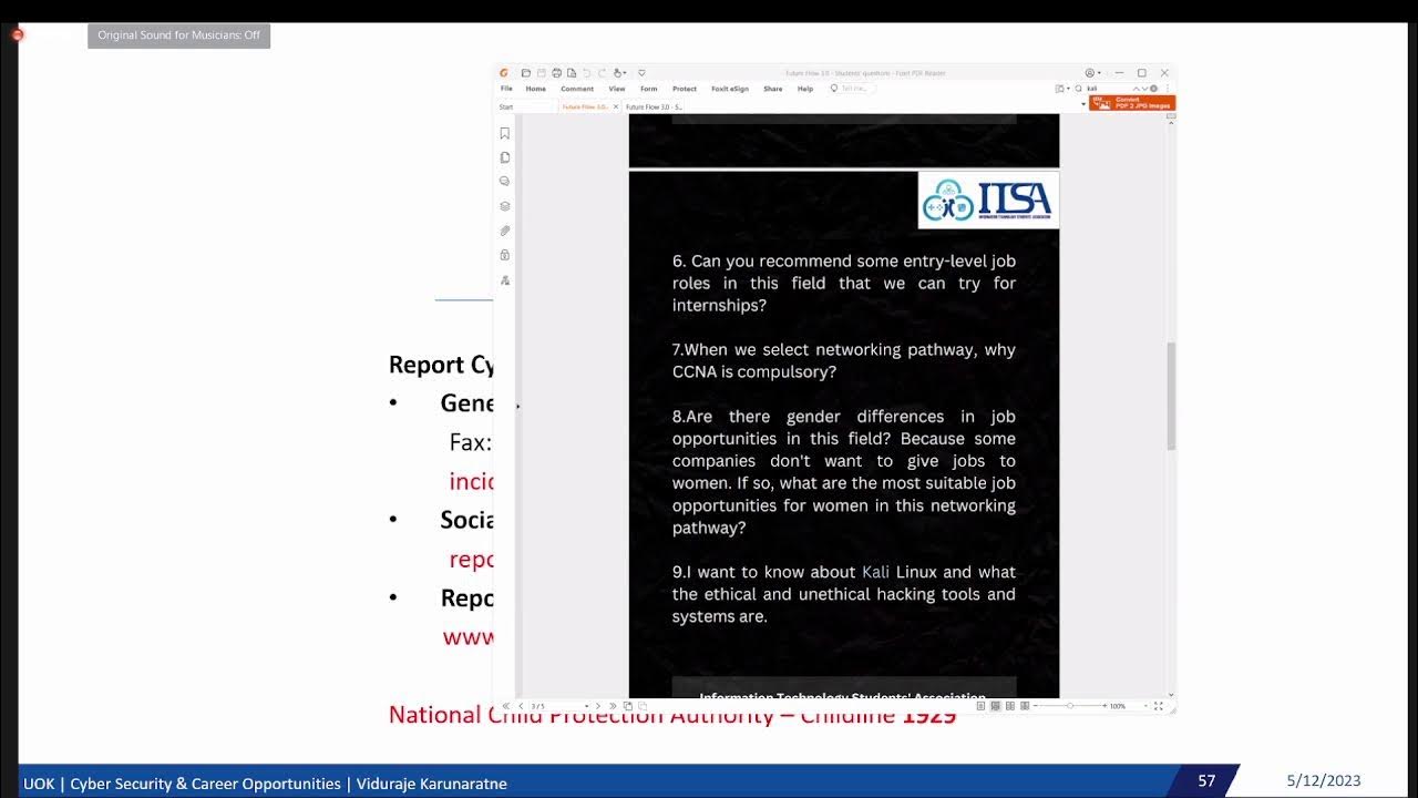 Information Technology Students' Association Live Stream - YouTube