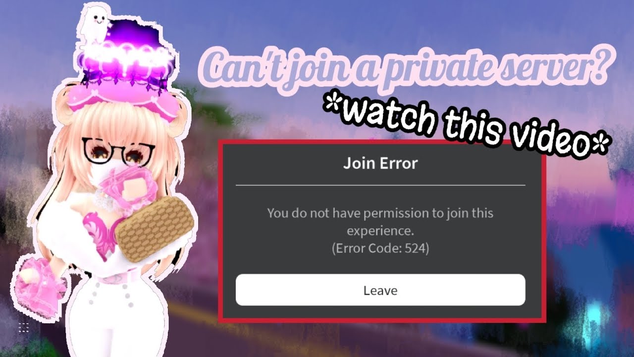 How to fix the join permission for PRIVATE SERVER *super easy* - YouTube