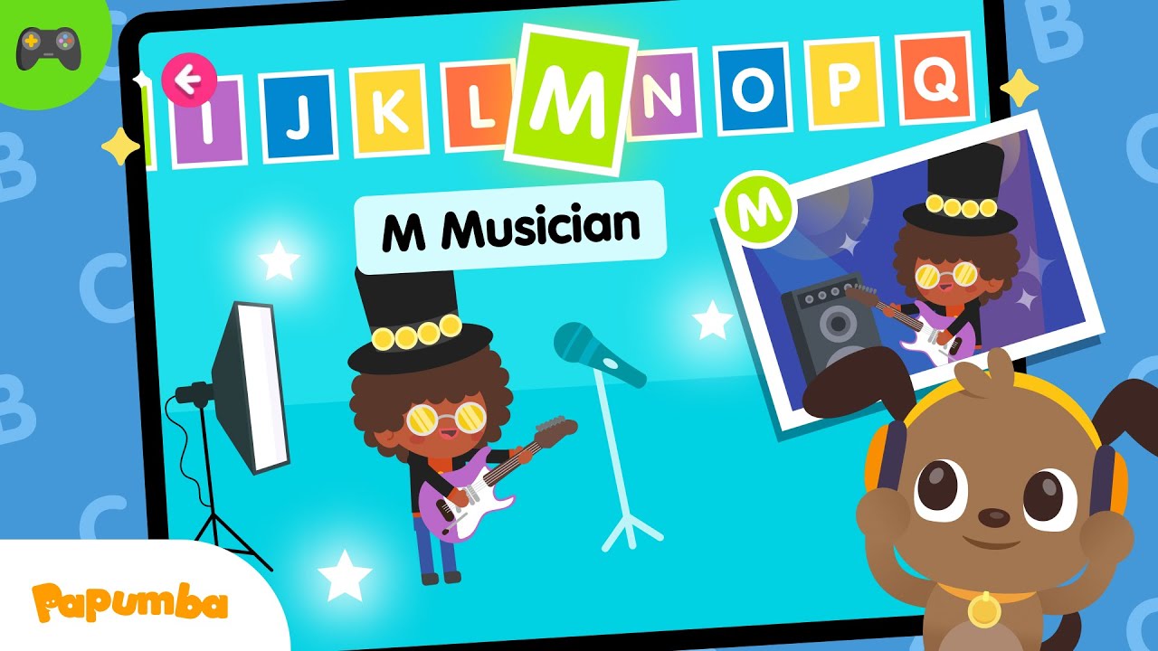 LEARN THE ALPHABET WITH JOBS NAMES: MNOP 🎮🔠 | Gameplay for Letter ...