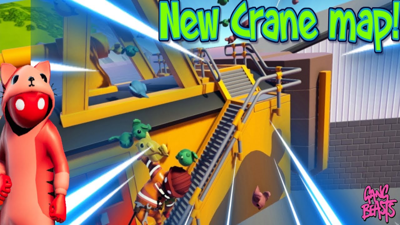 (NEW) CRANE Map in gang beast! - YouTube