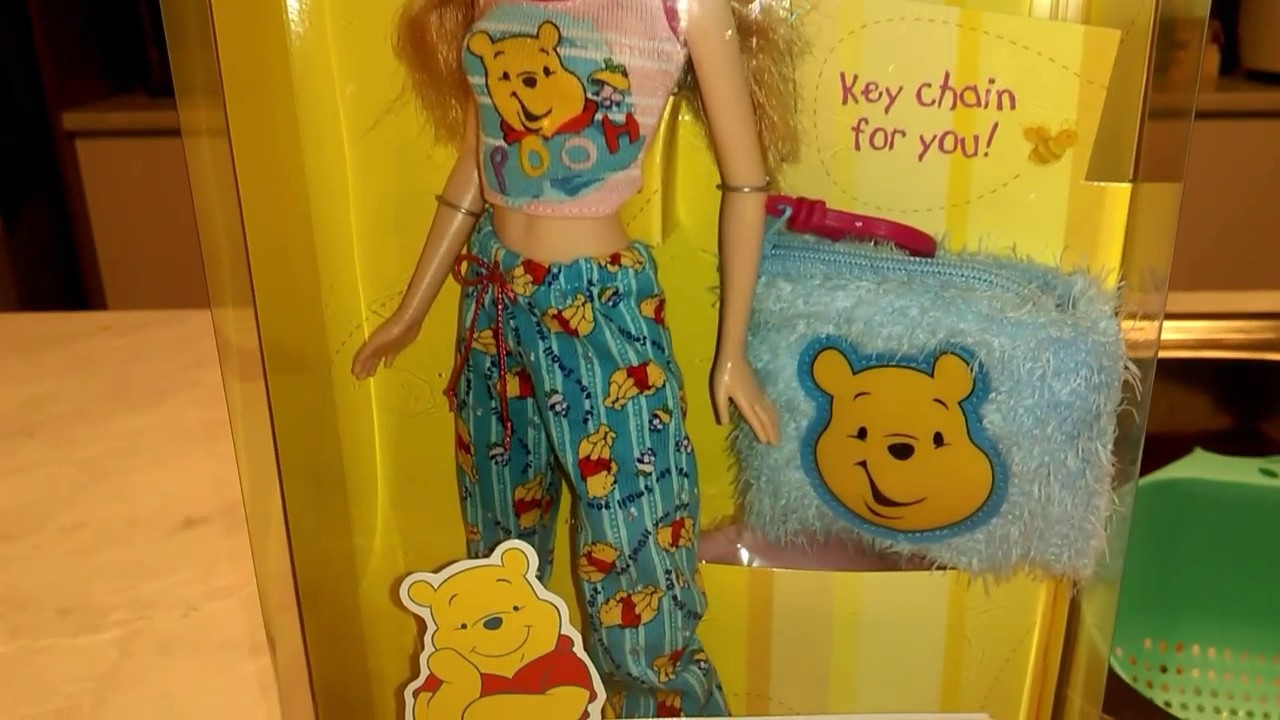 BARBIE COLLECTOR DISNEY WINNIE THE POOH BARBIE BOX VIEW - YouTube