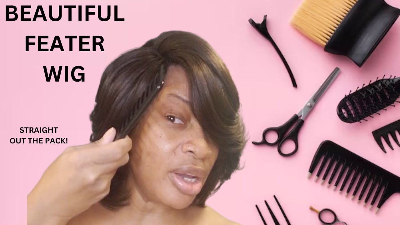REGINA'S WAY: AMAZING FEATHER WIG || WIG REVIEW - YouTube