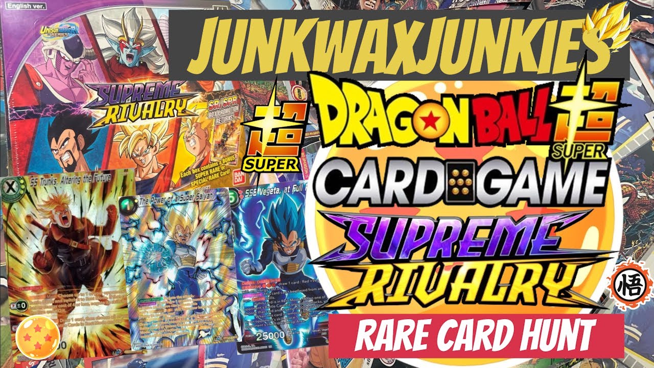 Dragon Ball Super Supreme Rivalry Booster Box Break RARE card Sr SPR ...