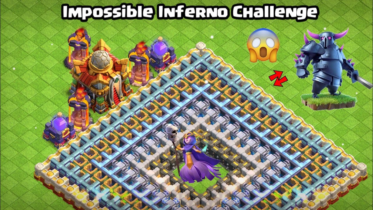 Impossible Inferno Challenge Vs All Troops | Clash Of Clans - YouTube