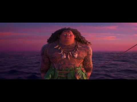 Moana - Maui Teach Moana to Sail + Pee Scene