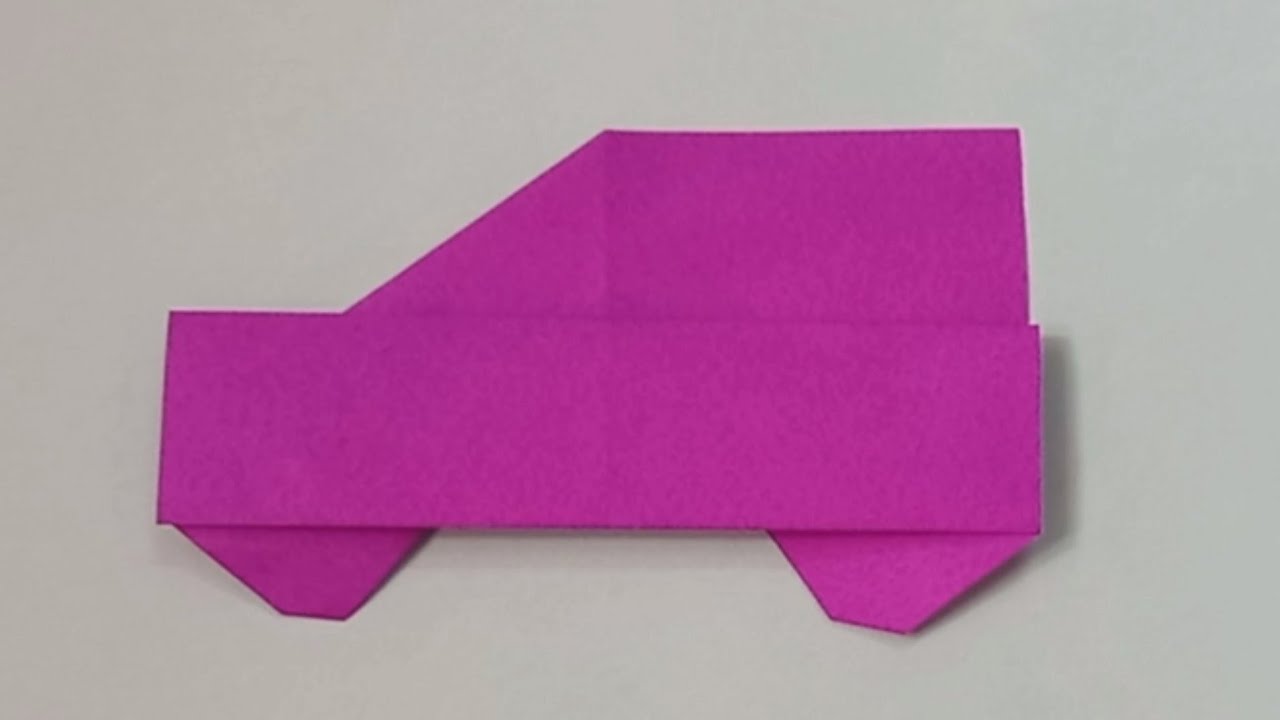 How to make origami Car | origami for kids | Quite Easy - YouTube