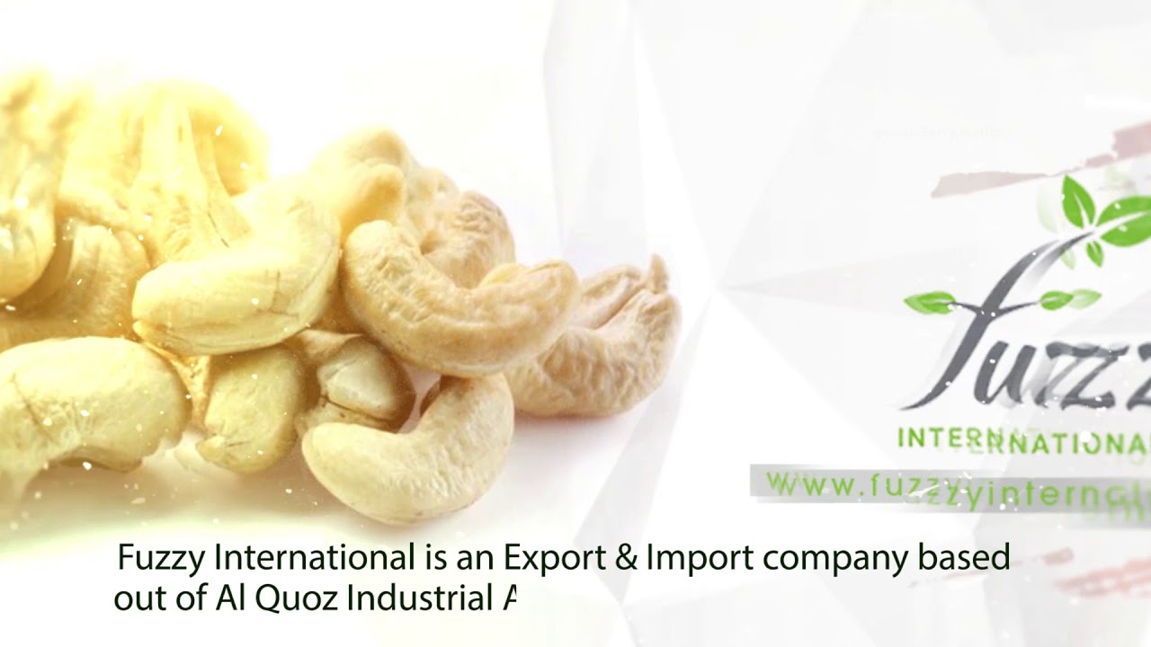 FUZZY INTERNATIONAL | LEADING CASHEW NUT EXPORTER DUBAI - YouTube