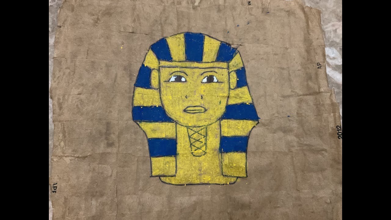 How to draw a Pharaoh - YouTube