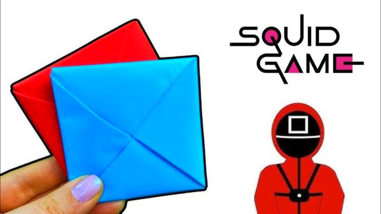 How to make Ddakji/ Squid Game Card Flipkart / Squid Game Ddakji ...