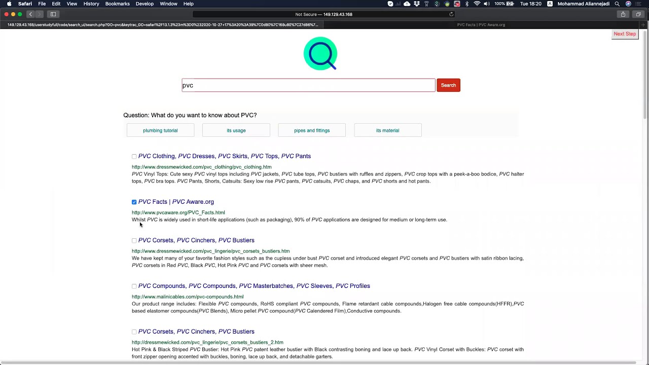 Demonstration of a Web Search Interface with Clarification - YouTube