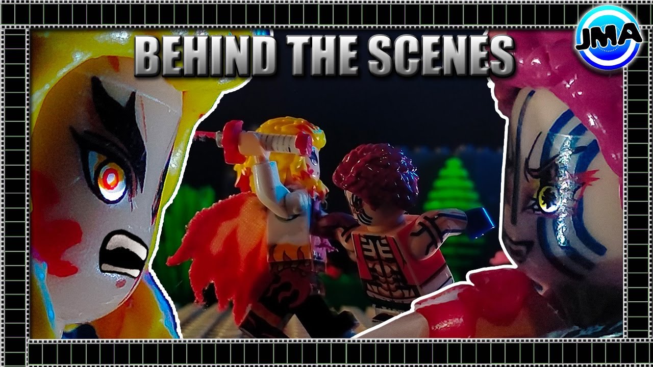 Lego Rengoku v Akaza [QUICK BEHIND THE SCENES] Demon Slayer Brickfilm ...