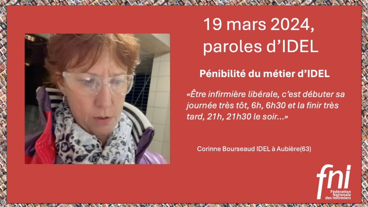 19 mars 2024, paroles d'IDEL Pénibilité du métier d'IDEL - YouTube
