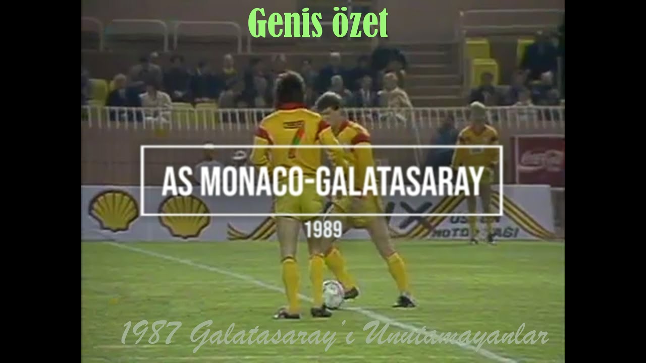 AS Monaco - Galatasaray 1 Mart 1989 - YouTube