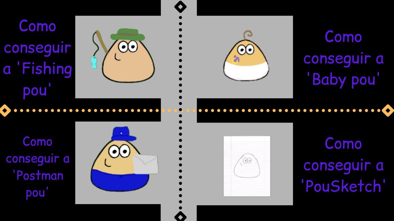 ''Find the pou'' como tener a ''Fishing pou'' ''Baby pou'' ''Postman ...