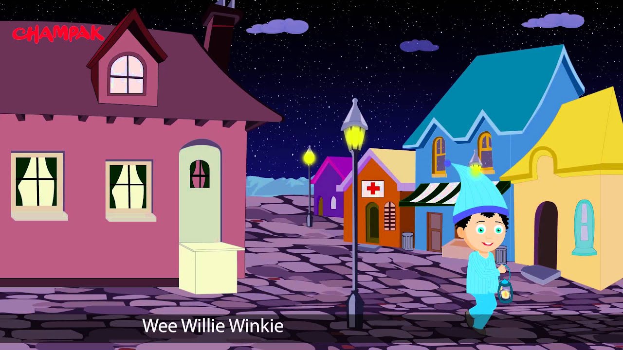 Wee Willie Winkey (With Lyrics) | English 3D Animated Nursery Rhyme ...
