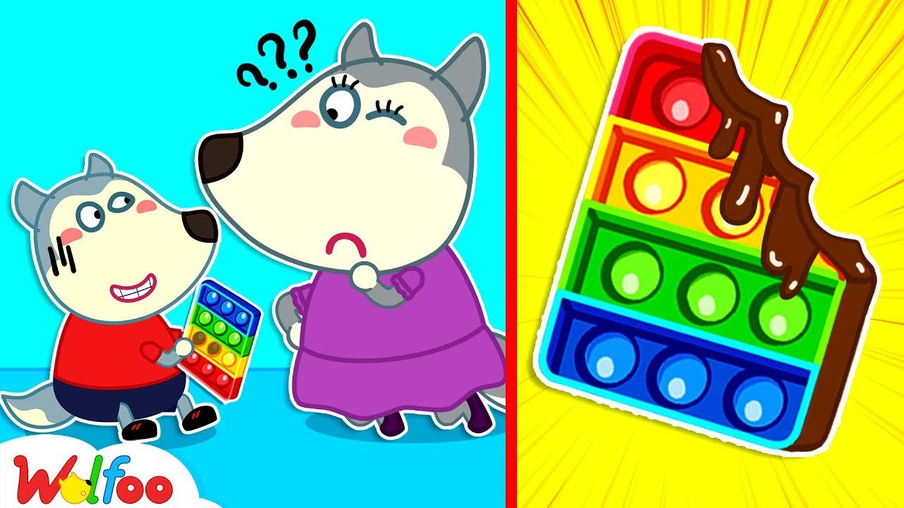 No No, Wolfoo! Don't Sneak Candy in Chocolate Pop It! Yes Yes Stay ...