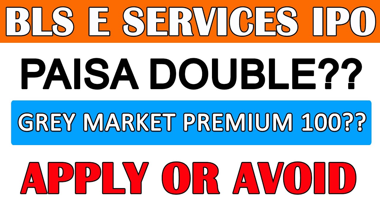 BLS e services ipo review | bls ipo | Invest easy way | bls e services ...