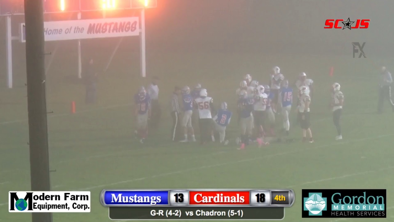 Gordon-Rushville Football vs Chadron 2017 - YouTube