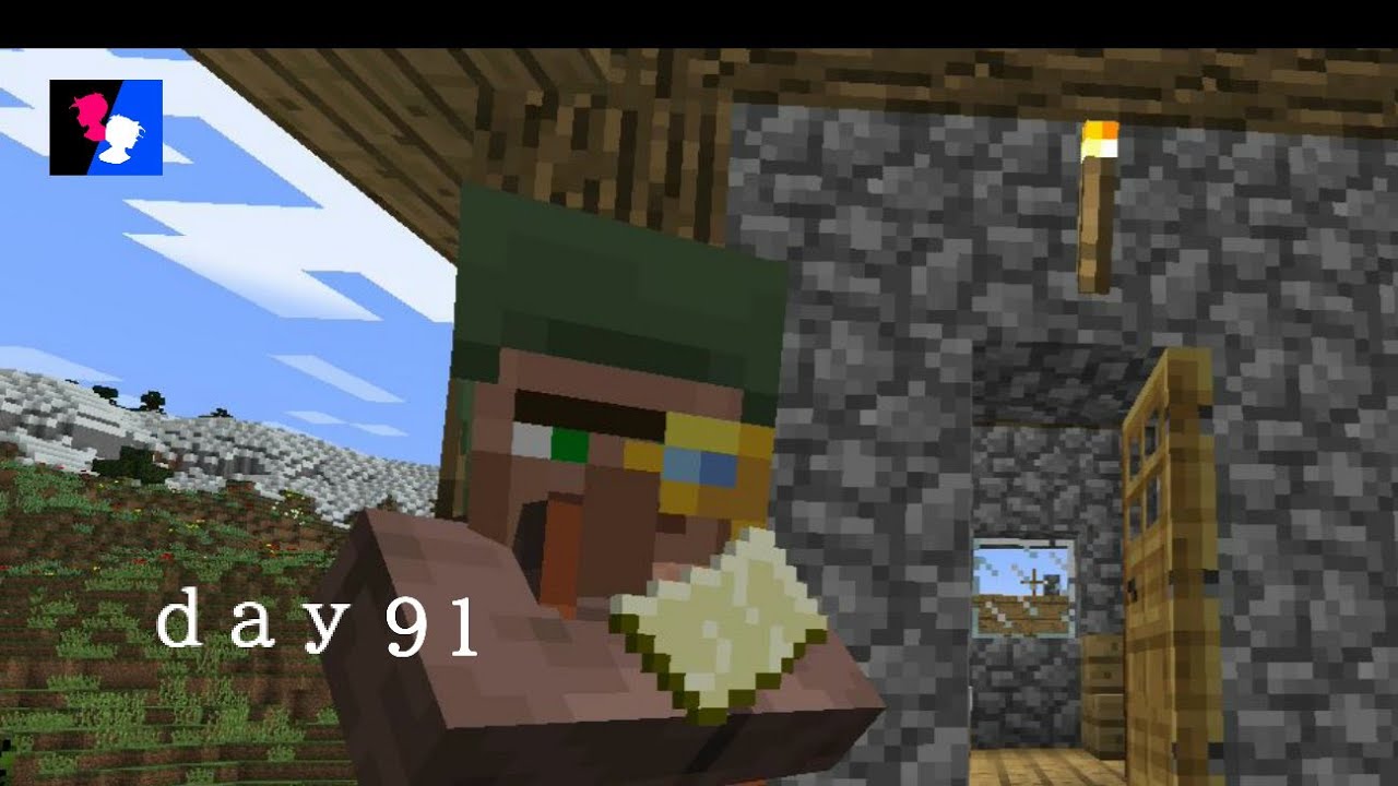 【Minecraft JavaEdition day91】 マイクラでBGM無しの無言サバイバル実況を始めてみました 91日目（仮） - YouTube