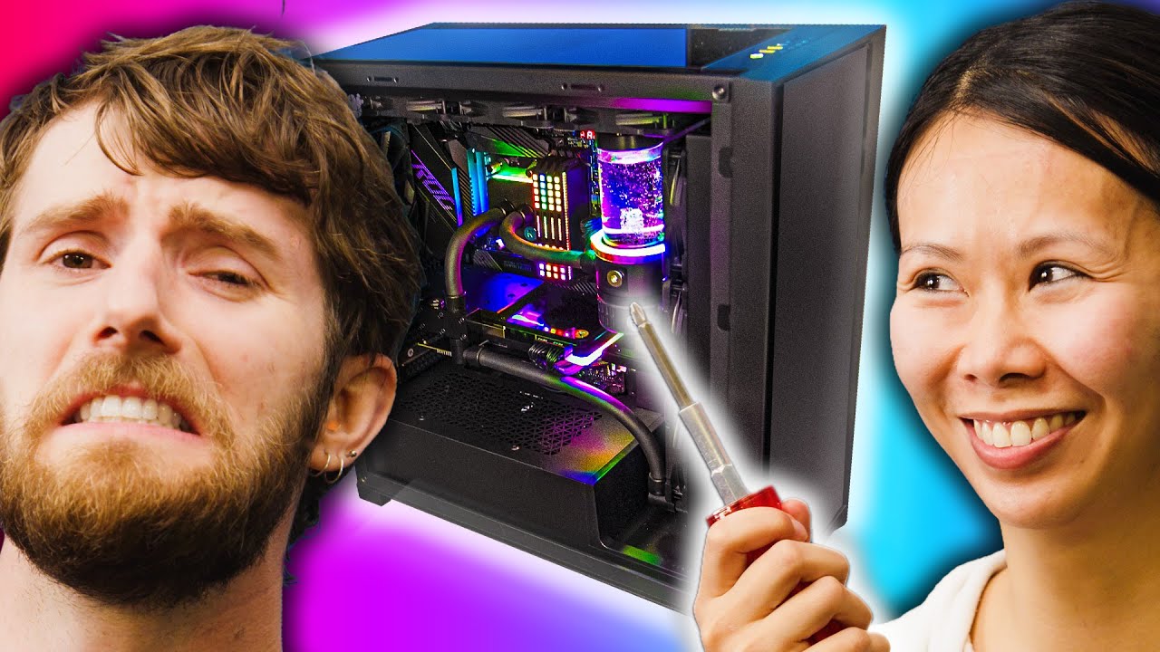 Building a PC with my Wife was a MISTAKE - Lounge VR PC Build - YouTube