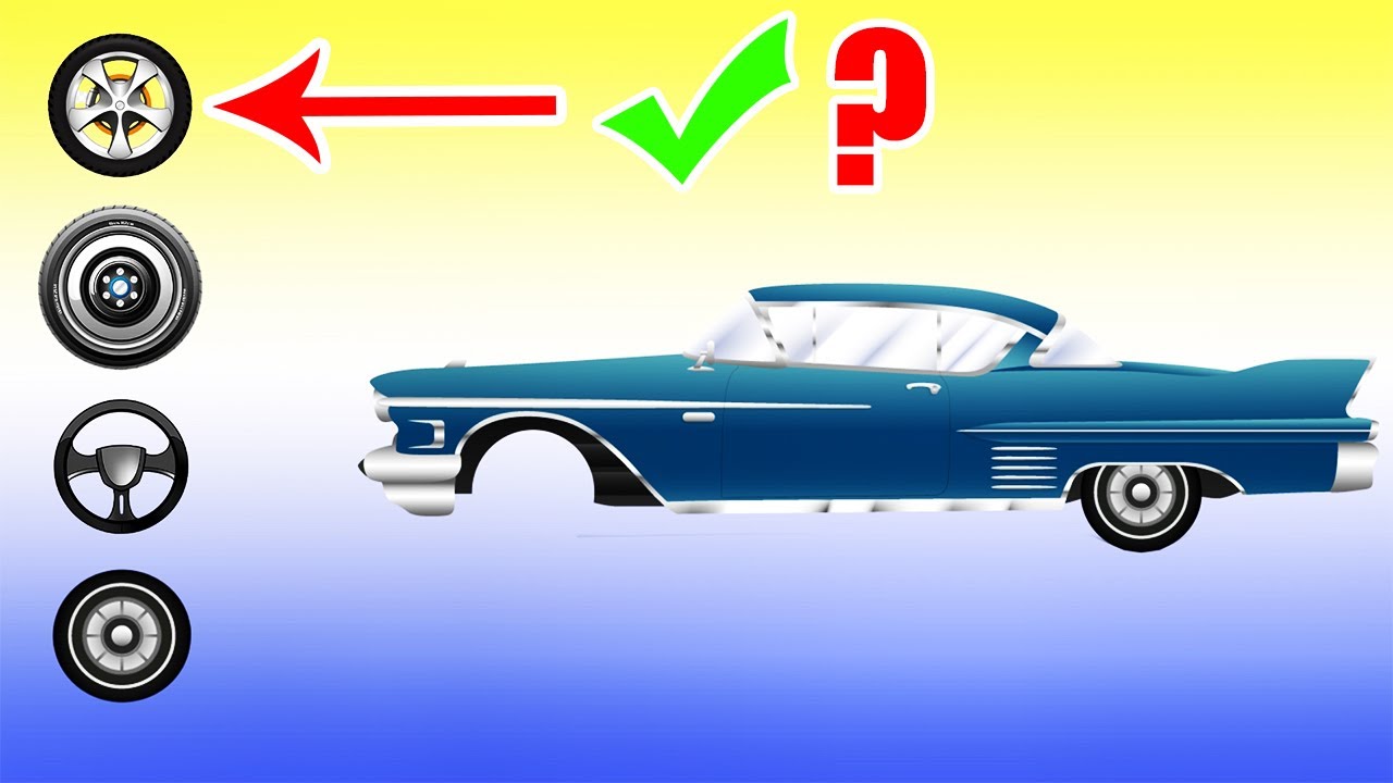 Can You Guess The Picture Of The Wheel Of The Blue Vintage Car ?? - YouTube
