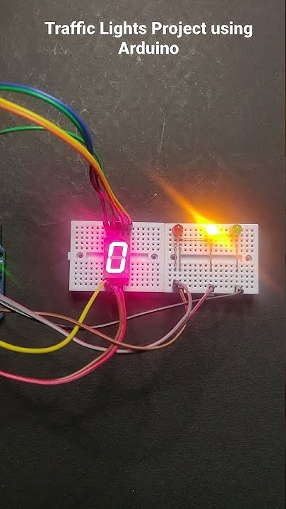 Traffic Lights Using 7 Segment And Arduino Shorts Ytshorts Arduinoproject Youtube