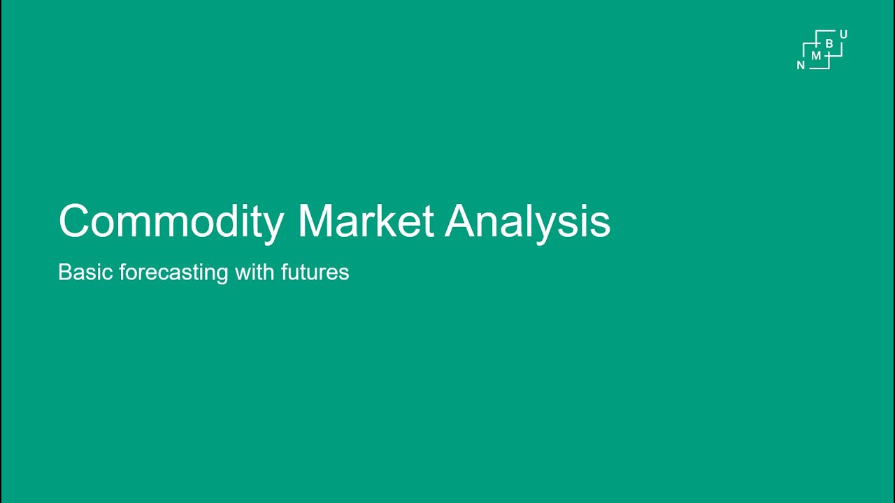 Basic commodity forecasting with futures, regression and RMSE in Excel - YouTube