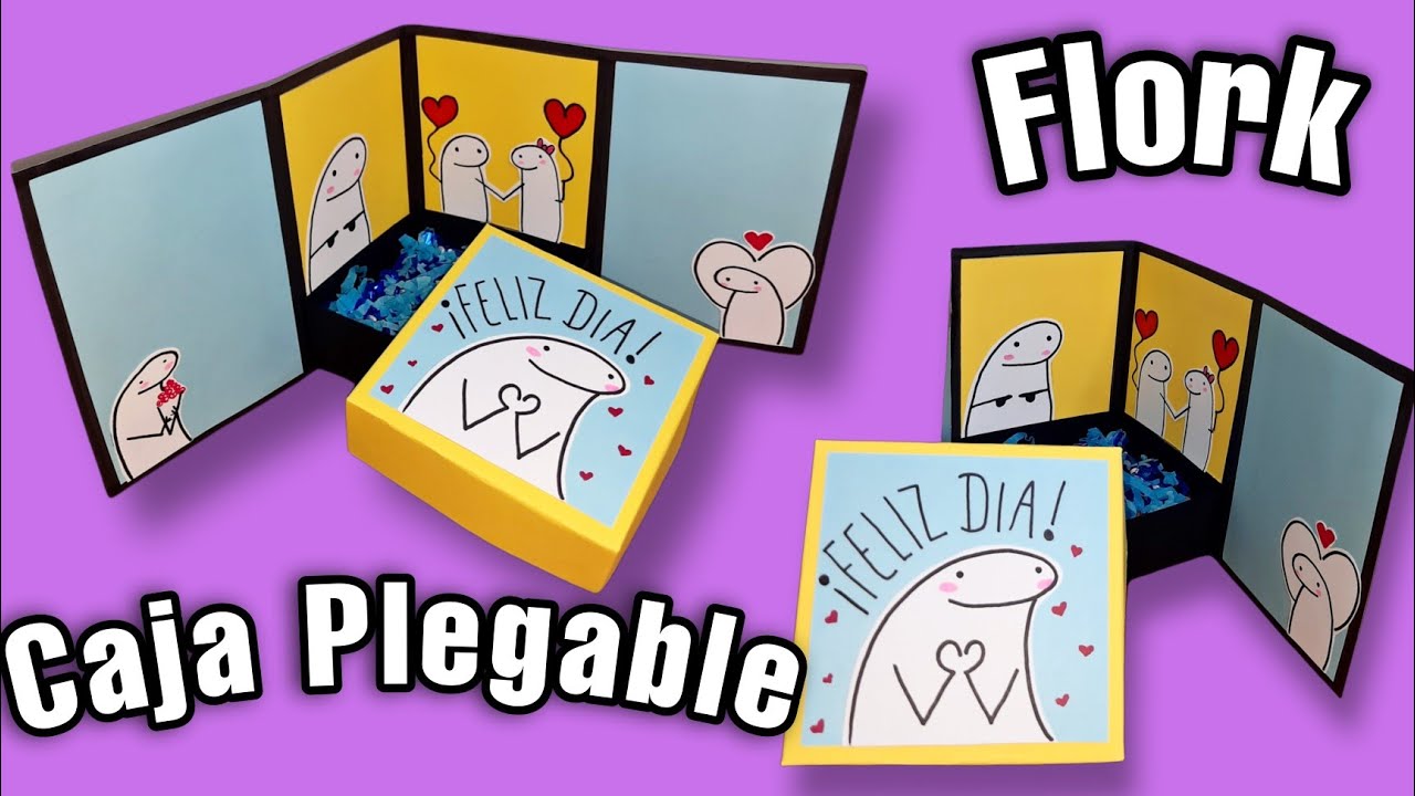 CAJA SORPRESA FLORK - Caja Plegable - Regalo para mi novio | Marialis ...