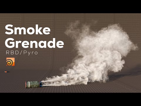 Smoke Grenade Tutorial | Houdini Tutorial | +Project File [ Eng Sub]